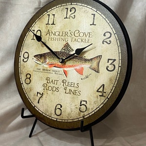 Fishing Wall Clock, 8 Sizes to Choose, Made in USA, Lifetime Warranty ...