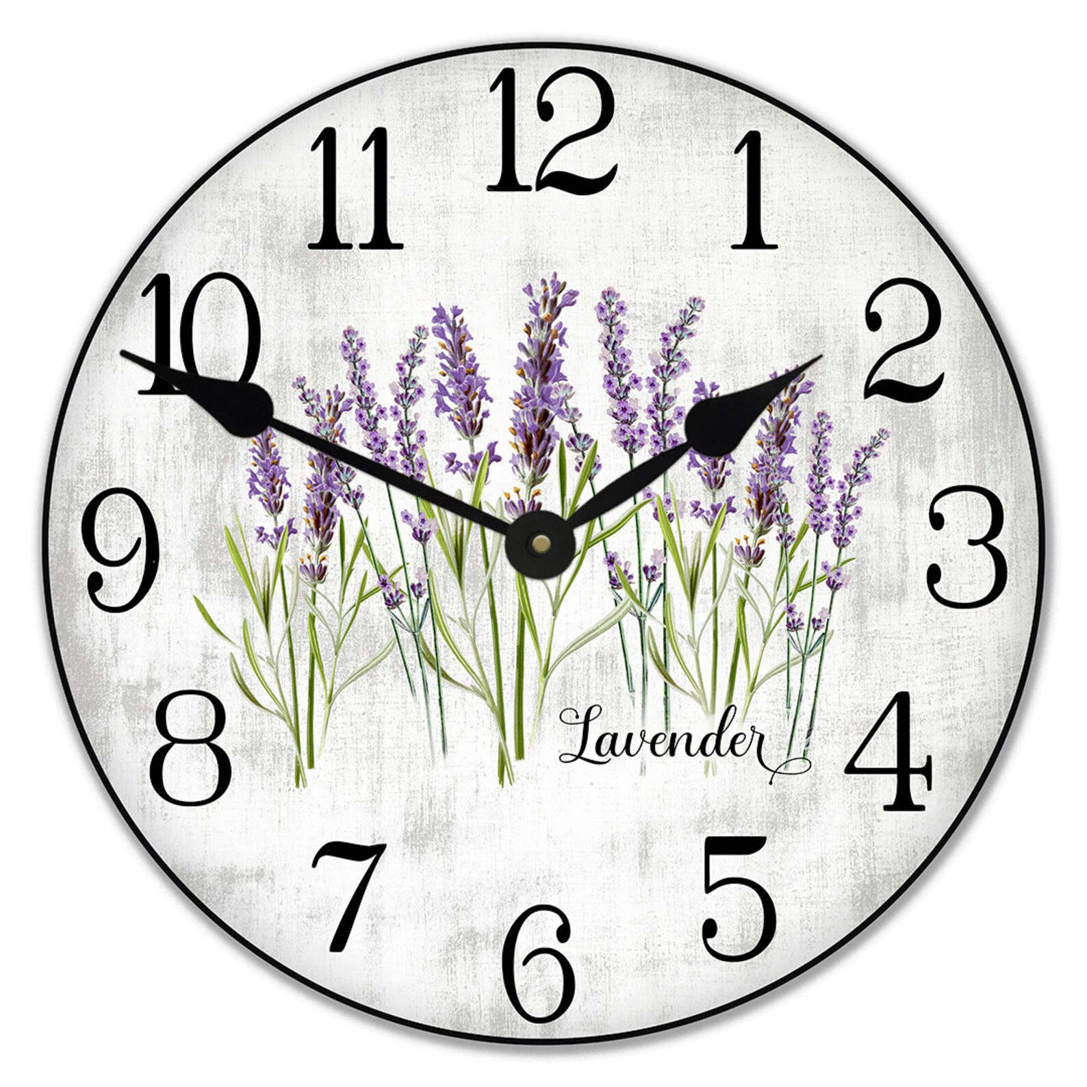 Lavender Wall Clock 8 Sizes to Choose Made in USA Lifetime - Etsy