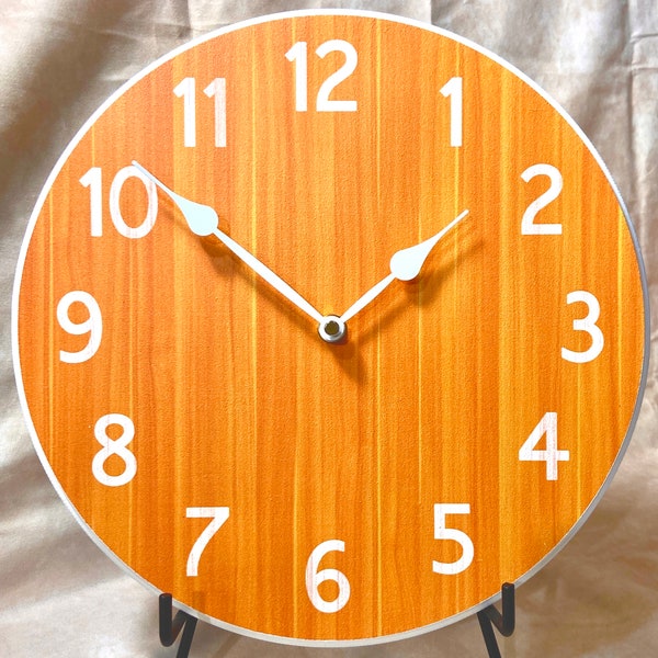 Orange Clock - Etsy