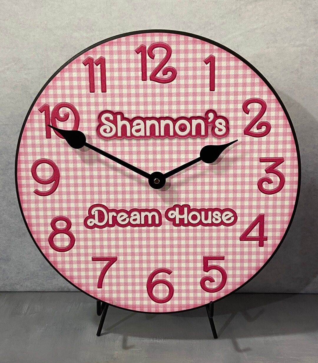 Personalized Pink Barbie Doll Wall Clock, 8 Sizes to Choose, Made in ...