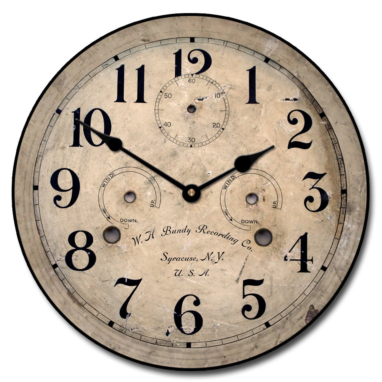 Bundy Wall Clock 8 Sizes to Choose Made in USA Lifetime - Etsy