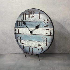 Nantucket Blue Wall Clock, 8 Sizes!!, EXTRA Quiet Mechanism, Lifetime ...