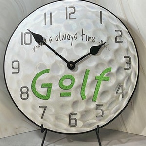 Golf Wall Clock, 8 Sizes to Choose, Made in USA, Lifetime Warranty ...
