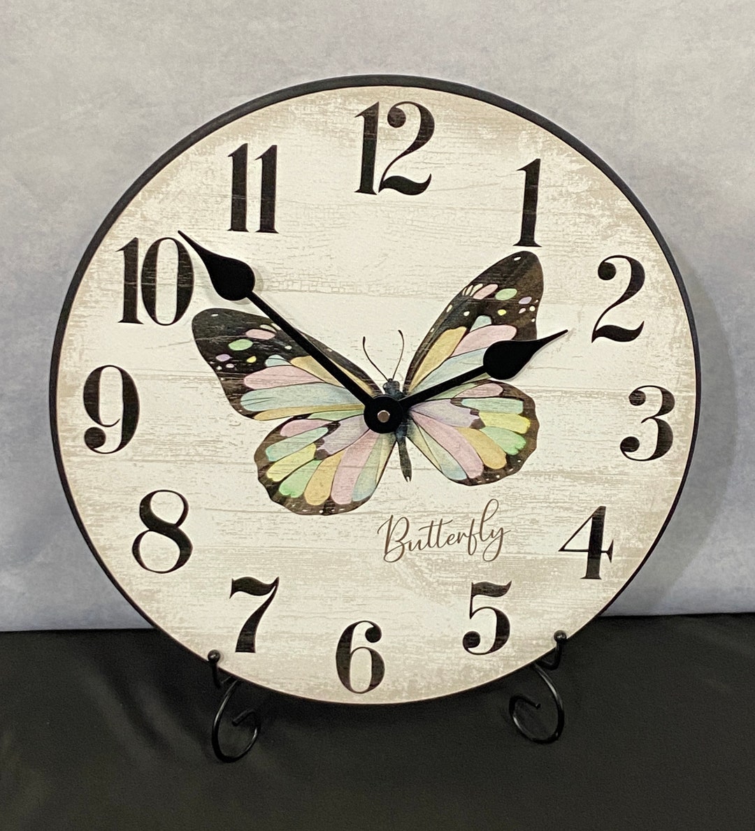 Butterfly Wall Clock, 8 Sizes to Choose, Made in USA, Lifetime Warranty ...