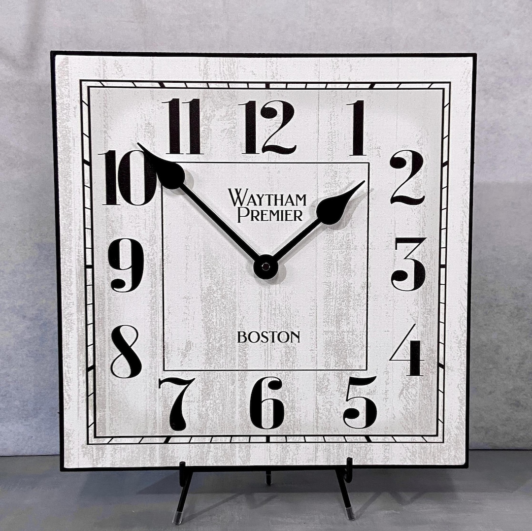 Waytham White Square Wall Clock, 5 Sizes, Lifetime Warranty, EXTRA ...