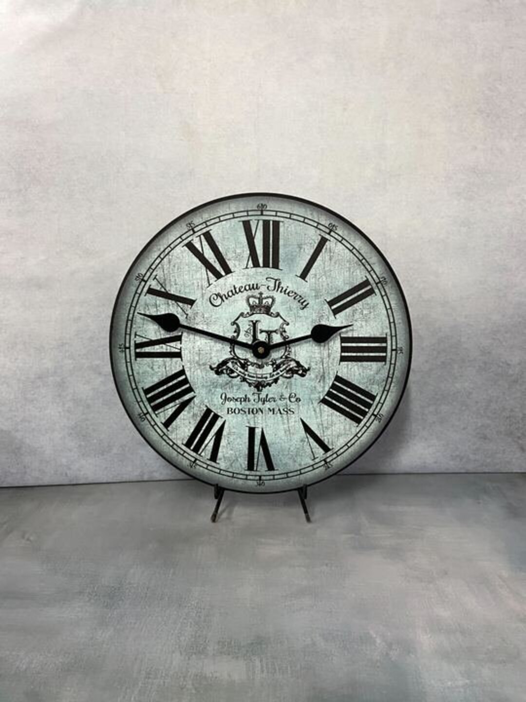 Chateau Thierry Blue Wall Clock, 8 Sizes to Choose, Made in USA ...