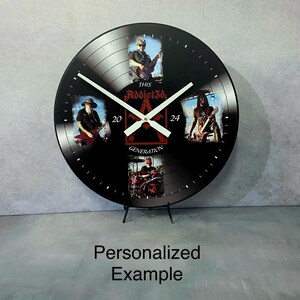 Personalized Record Look Wall Clock, 8 Sizes to Choose, Made in USA ...