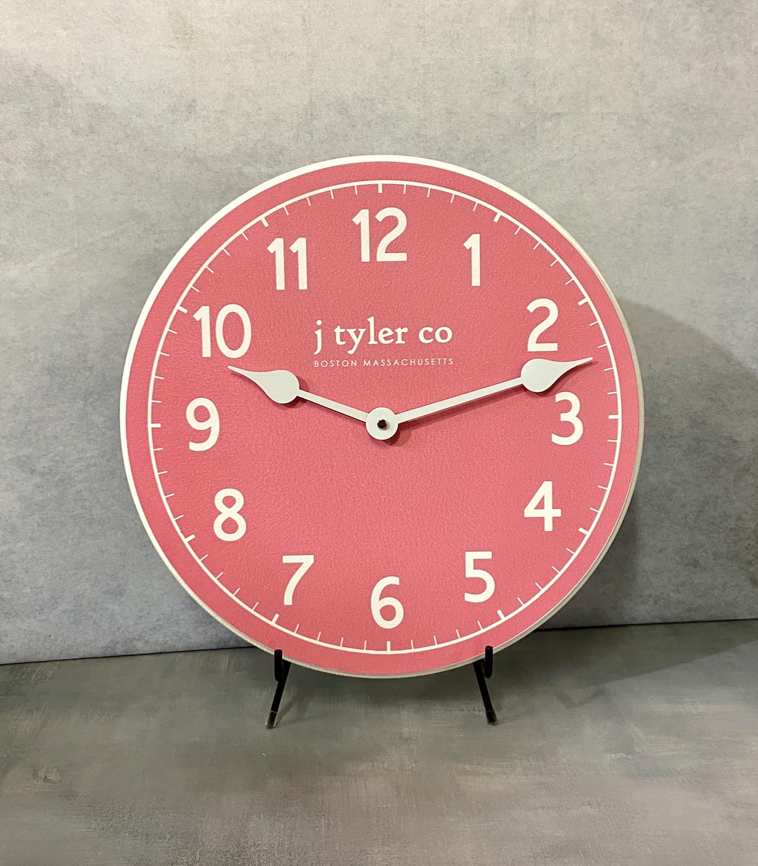 New Traditional Pink Wall Clock, Large Wall Clock, EXTRA QUIET ...