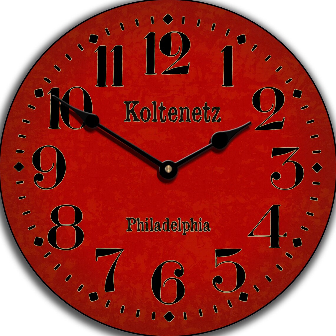 Houston Big Red Wall Clock Large Wall Clock Choose From 8 - Etsy