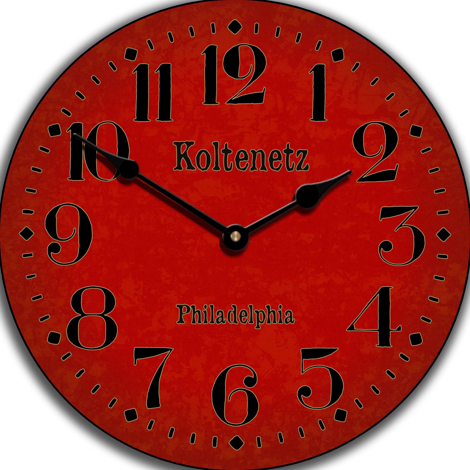 Houston Big Red Wall Clock Large Wall Clock Choose From 8 | Etsy