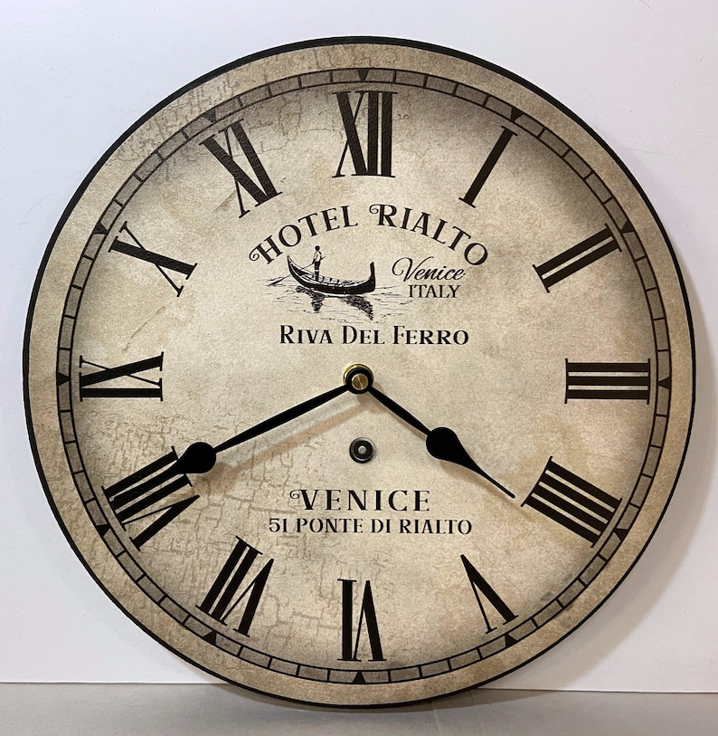 Italian Hotel Wall Clock Choose From 8 Sizes QUIET - Etsy