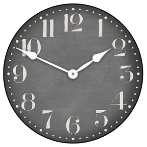 9 Styles of Gray Clocks to Choose From, 8 Sizes!!, EXTRA Quiet ...