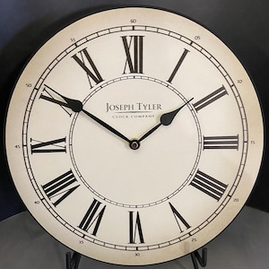 9 Parchment Clocks (2) Styles,, 8 Sizes!!, EXTRA Quiet Mechanism ...