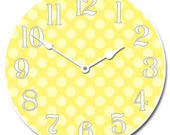Polka Dot Clock | Etsy