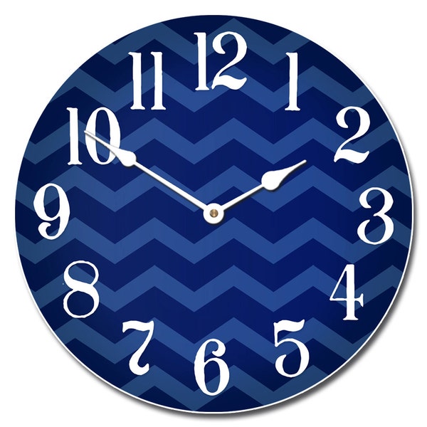 Chevron Wall Clock - Etsy