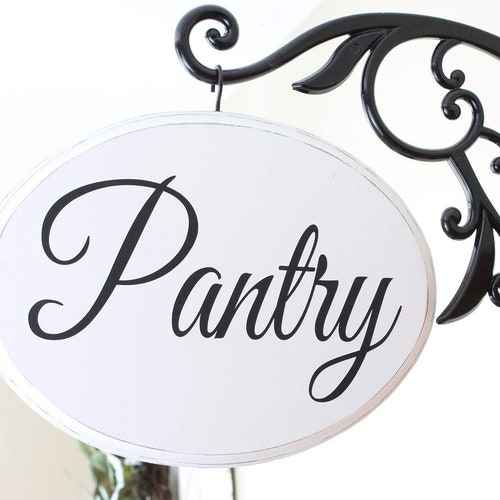 Vivianne Roses Farmhouse Kitchen Wood Sign Storage Closet Sign Pantry ...