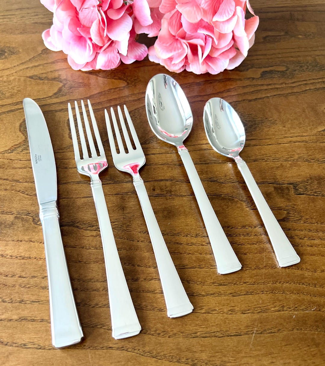 Harmony 20 Piece Flatware Set by Mikasa, 18/10 Stainless Steel Hotel ...