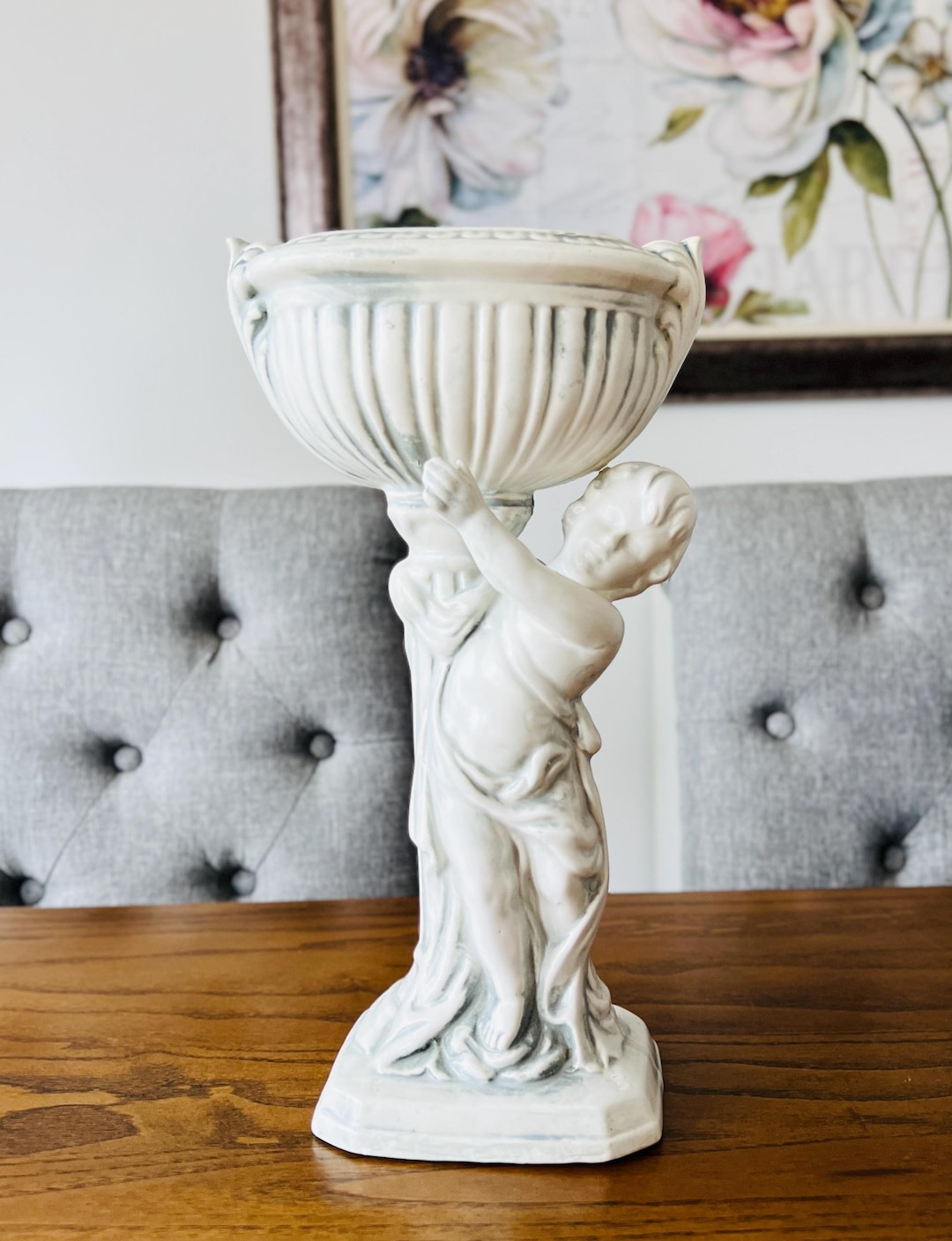 Vintage Rubens Originals, Vintage Cherub Knick Knack, Planter Container ...