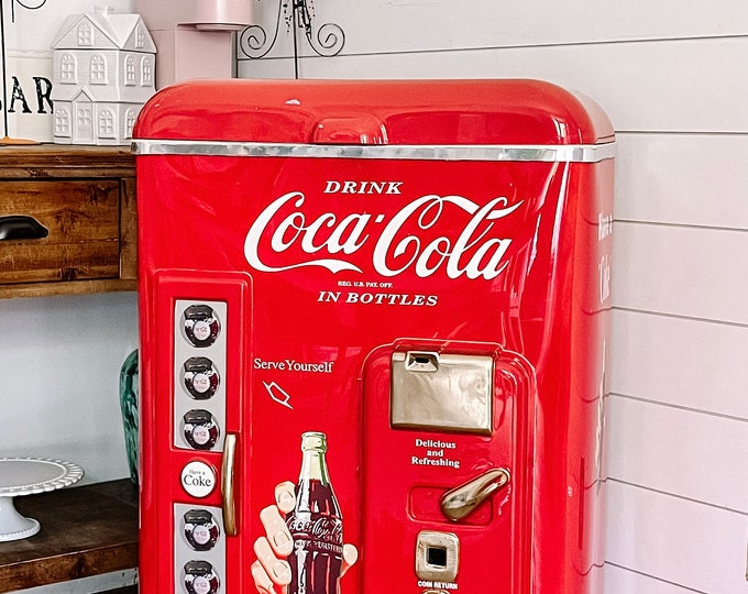 Coca Cola Collectible, Vintage Cooler, Coca Cola Machine, Coca Cola ...