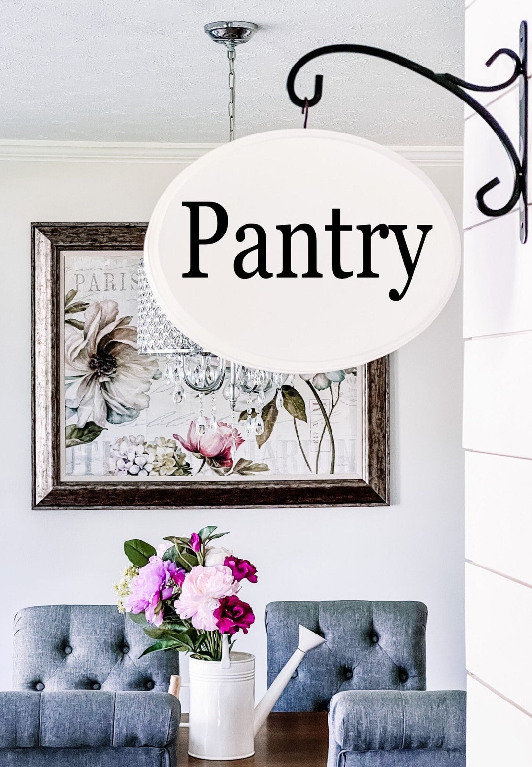 Pantry Sign, Hanging Wood Sign, French Country Decor, Kitchen Sign ...