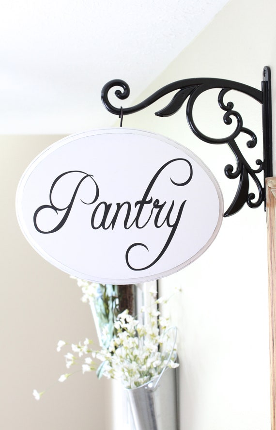 Vivianne Roses Farmhouse Kitchen Wood Sign Storage Closet Sign Pantry ...