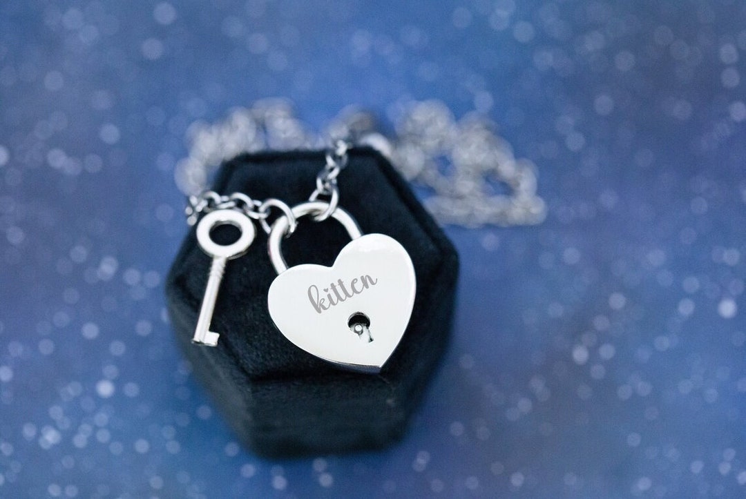 Heart Lock Locking Day Anklet With Key Discreet Ankle - Etsy