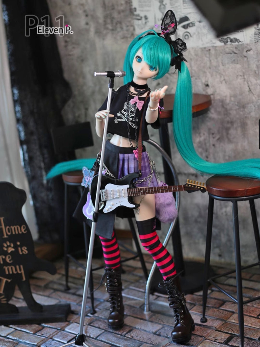 Punk Diva, Dress Set for Dollfie Dream Smart Doll Girl (BJD) - Etsy