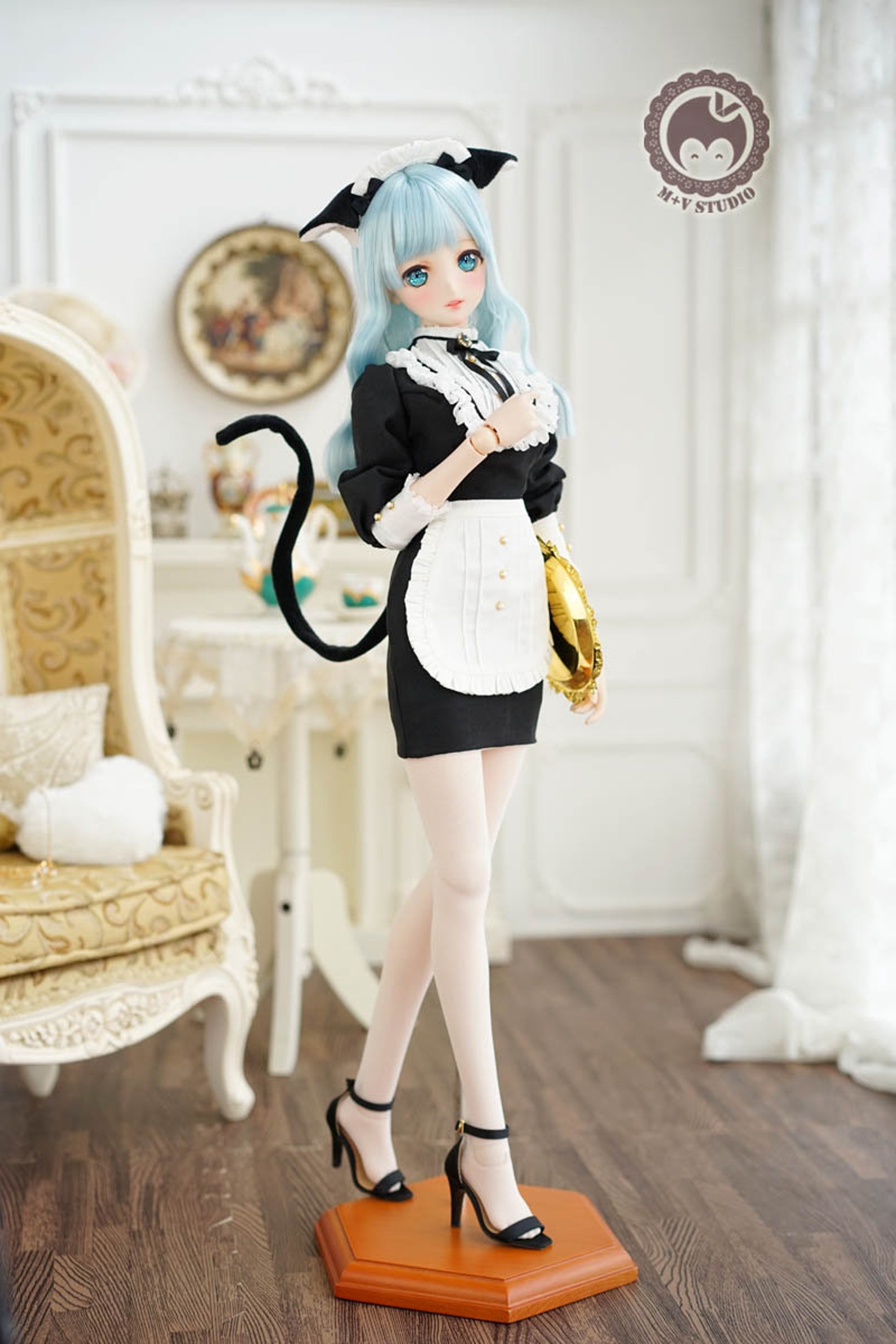 Maid Dress Waitress 2 for Dollfie Dream Smart Doll Girl BJD - Etsy