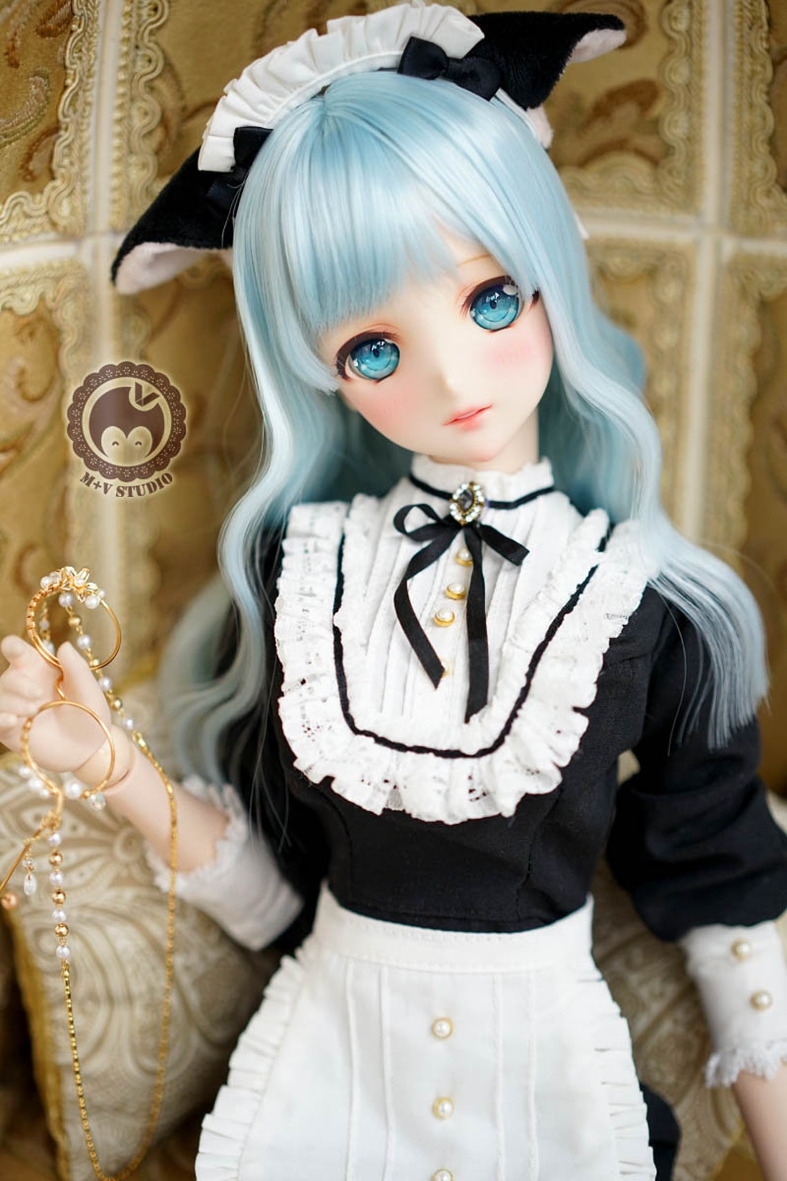 Maid Dress Waitress 2 for Dollfie Dream Smart Doll Girl BJD - Etsy