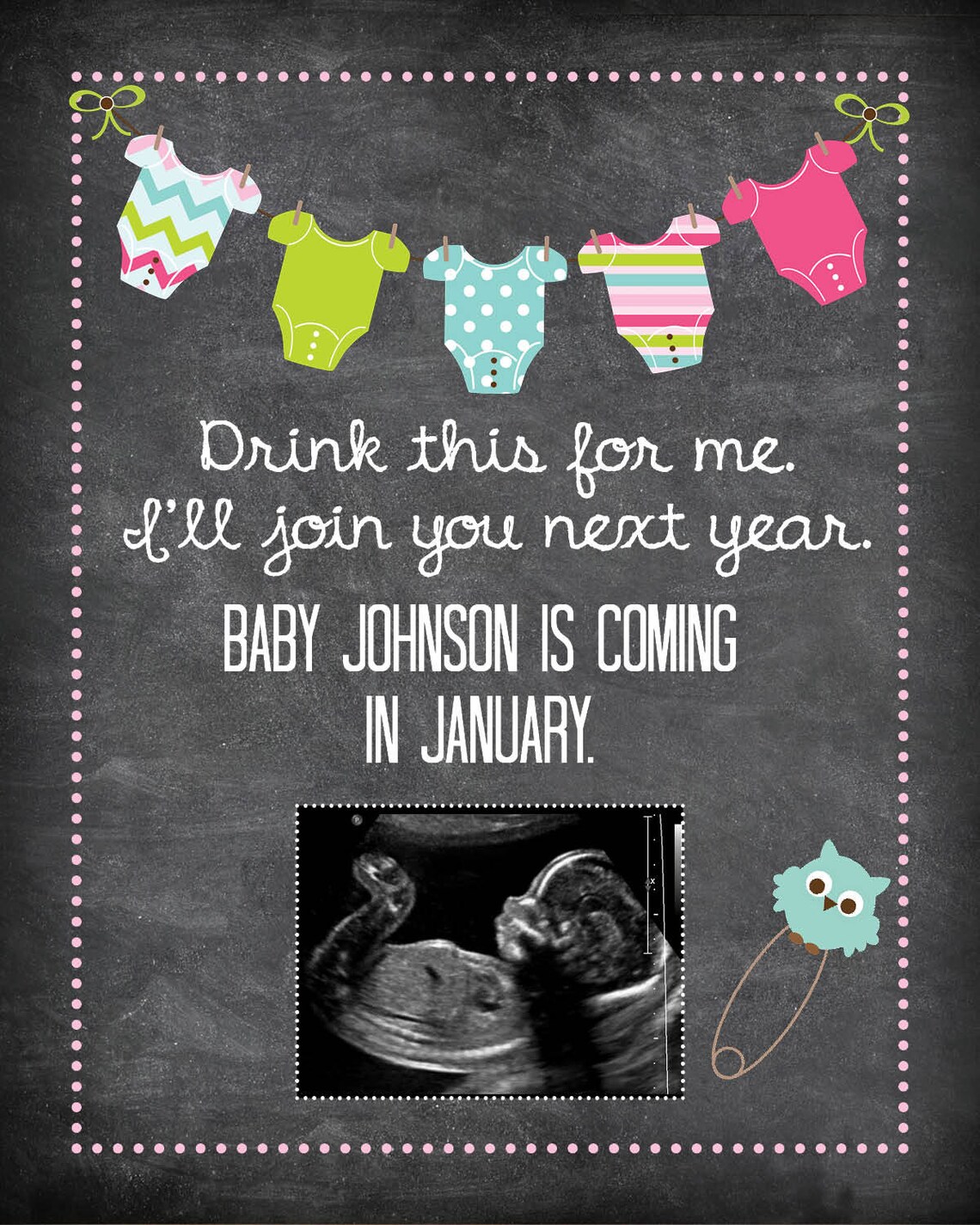 Pregnancy Announcement Baby Announcement Wine Bottle Label | Etsy