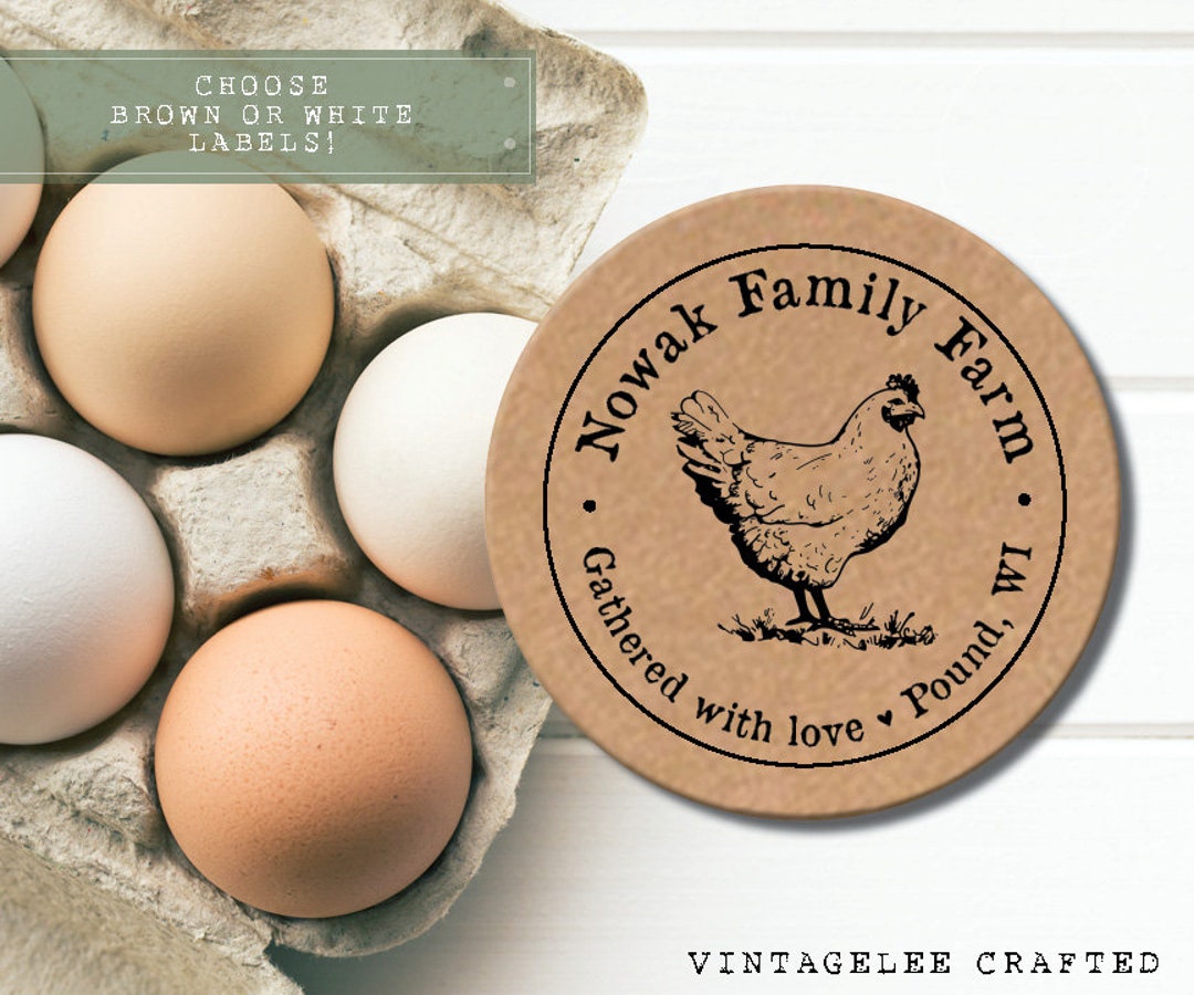Egg Carton Labels, Egg Carton Stickers, Farm Fresh Egg Labels, Made by ...