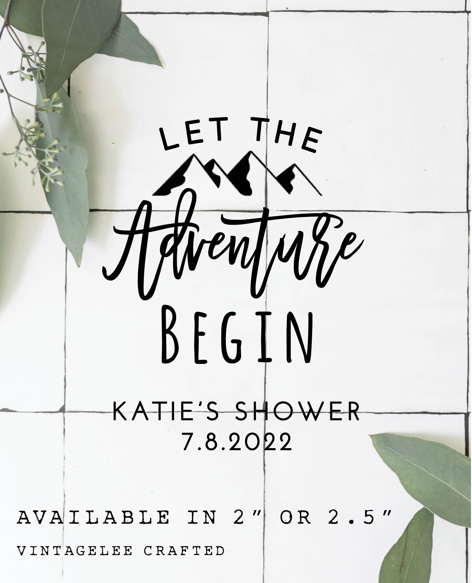 Let the Adventure Begin Labels Woodland Baby Shower Favors - Etsy