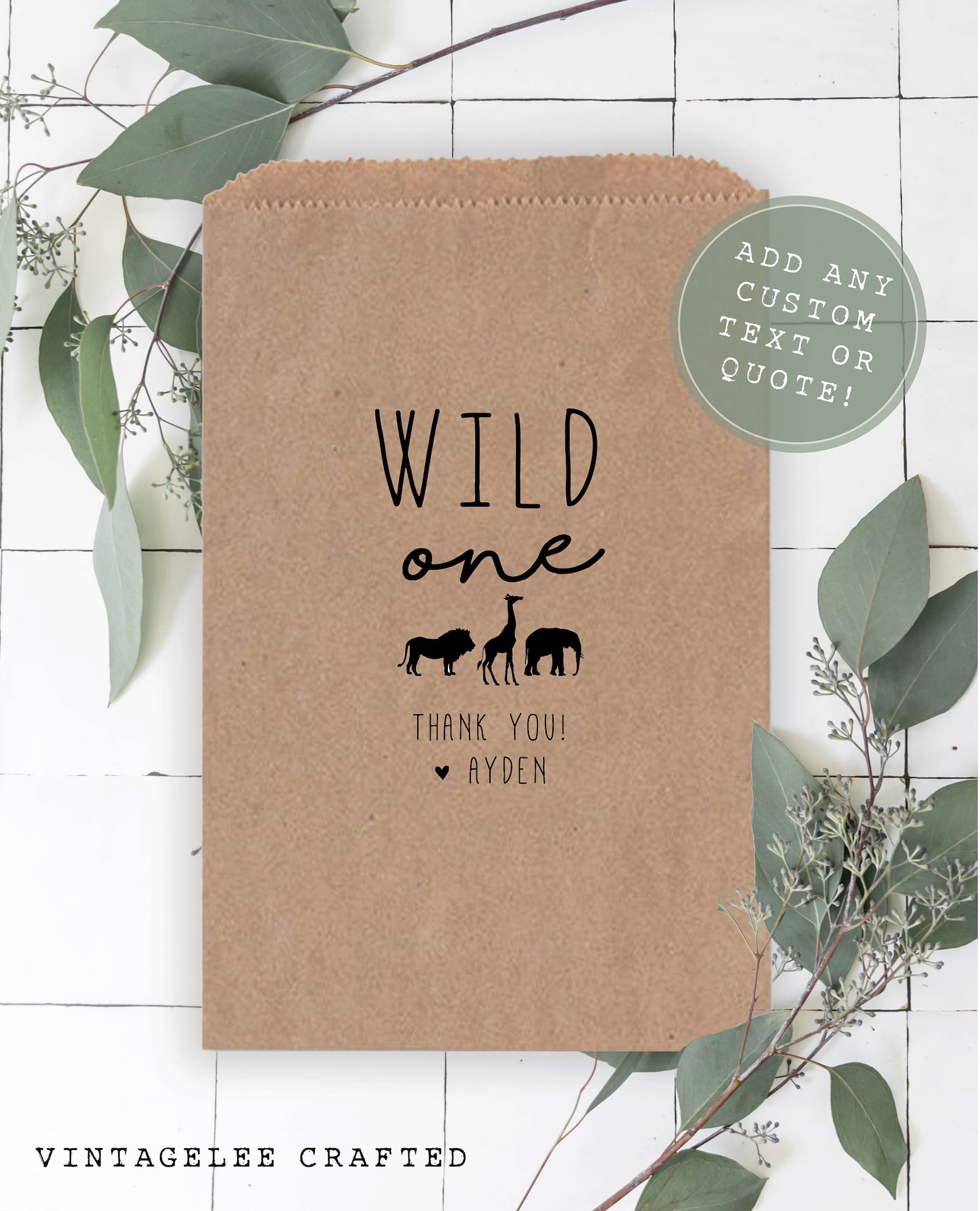 Wild One Birthday Party Favors Wild One Favor Bags Wild One - Etsy