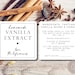 Homemade Vanilla Extract Labels | Vanilla Extract Label Template | Diy ...