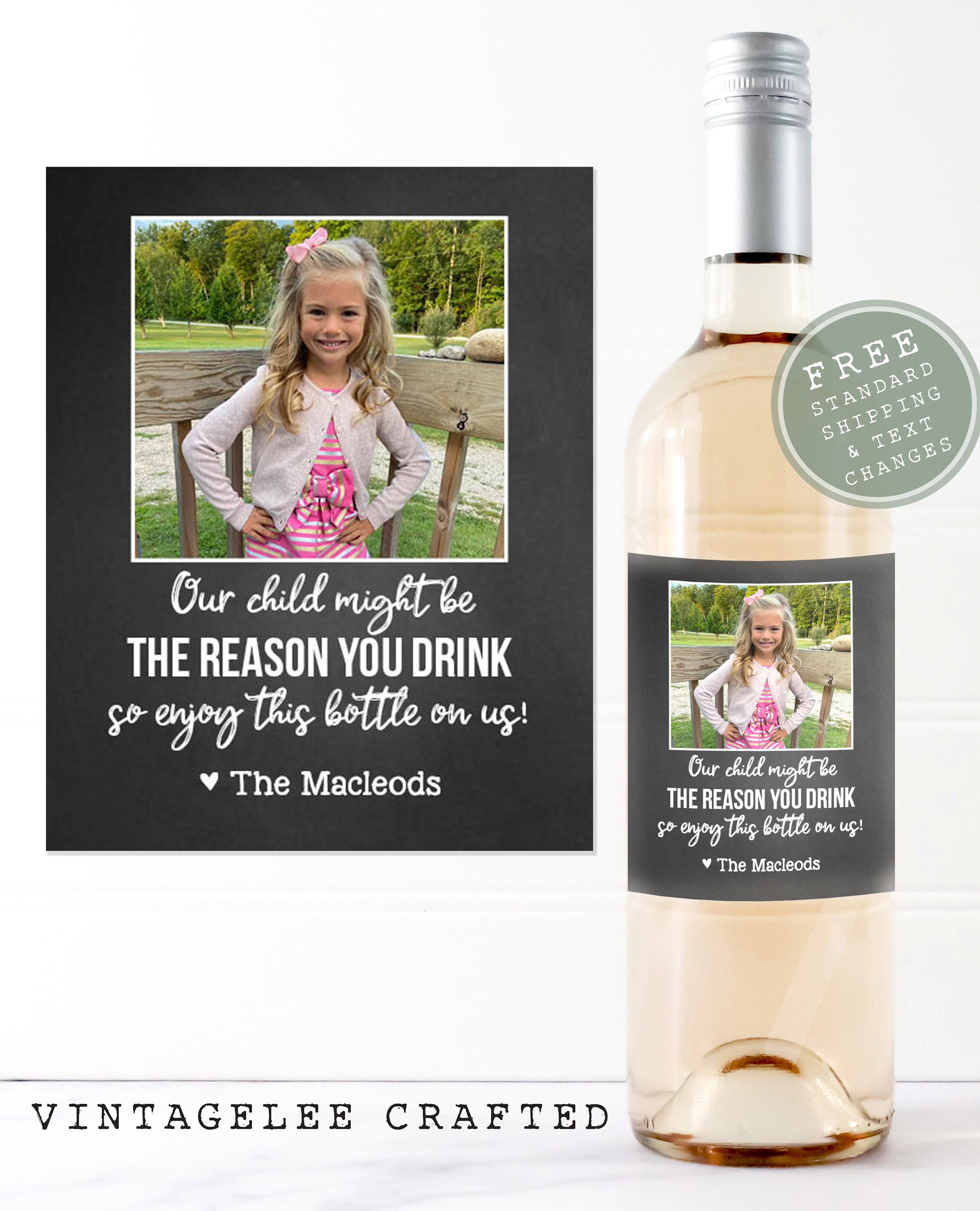Teacher Wine Label Personalized Teacher Gift Custom Wine - Etsy