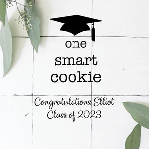 Graduation Treat Bag, Graduation Favor Bags, One Smart Cookie Bag ...