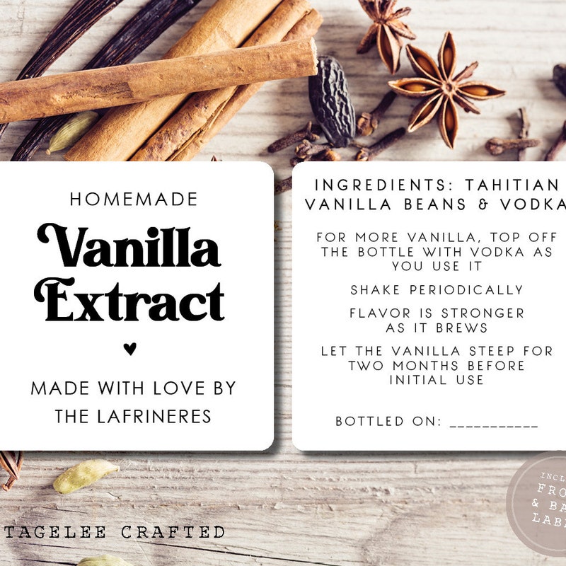 Vanilla Labels - Etsy