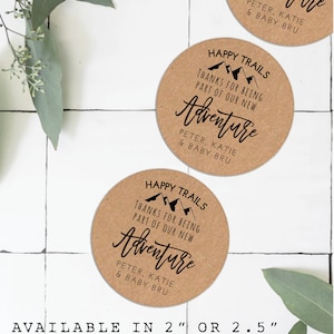 Trail Mix Labels, New Adventure Label, Woodland Baby Shower Favors ...