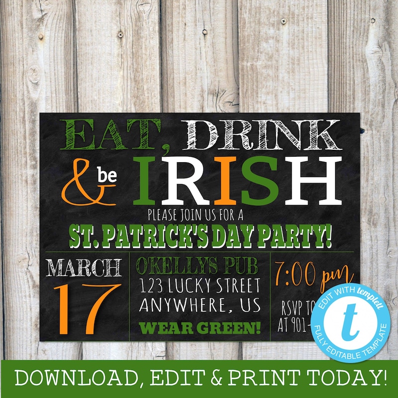 Irish Invitation - Etsy