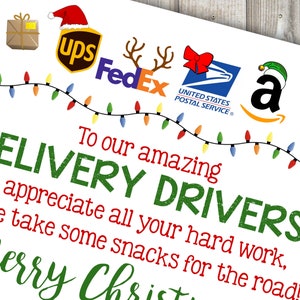 Express Your Gratitude With Our DELIVERY DRIVER Thank You Sign ...
