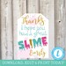 Slime Party Favor Bag Tags Thank You Tags Slime Birthday Party DIY ...