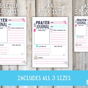 PRAYER JOURNAL for Kids, Mindfulness Bible Study Journal for Prayer ...