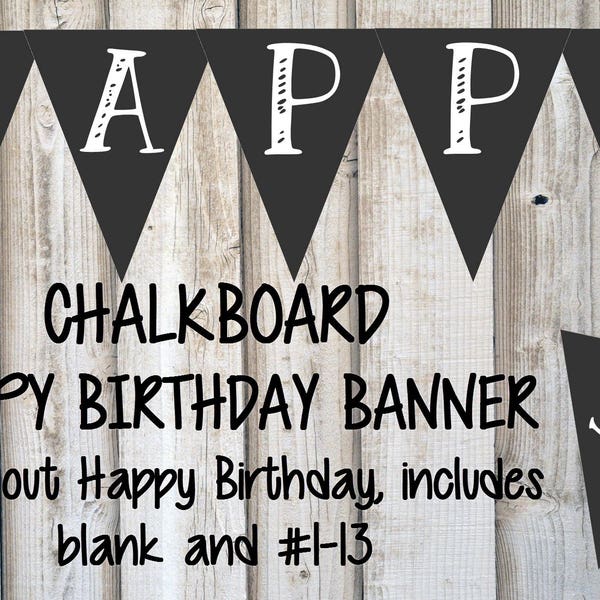 Chalk Banner - Etsy