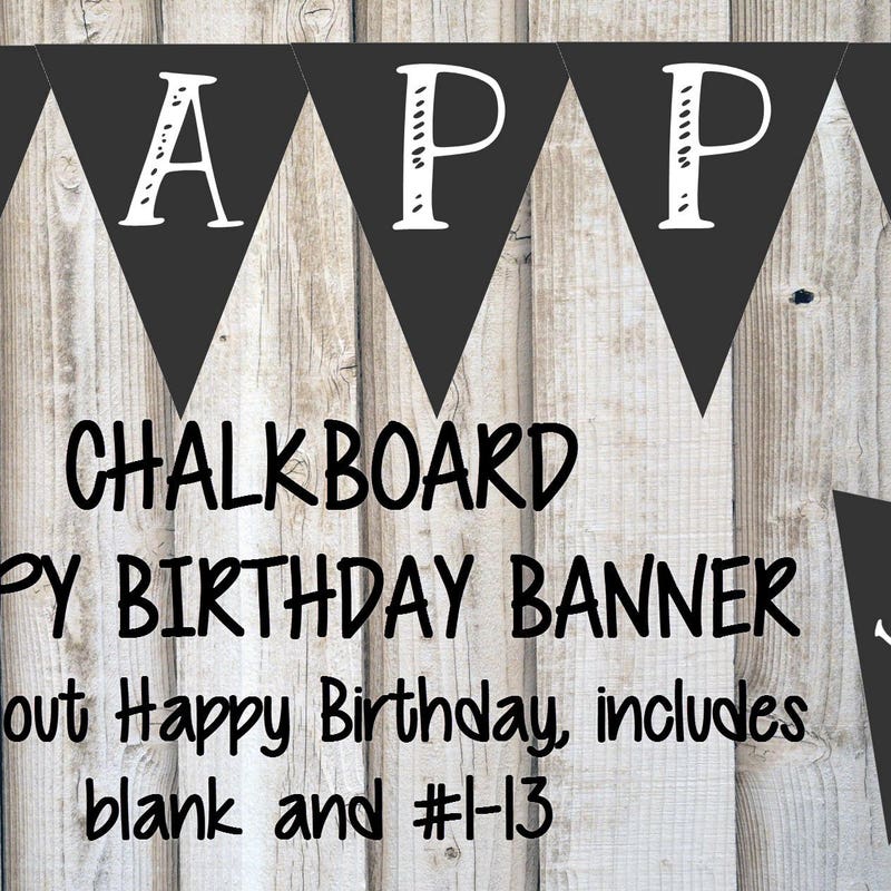 Chalk Banner - Etsy