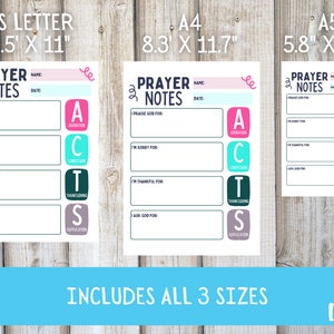 PRAYER NOTES for Kids, Devotional Prayer Journal for Bible Study for ...