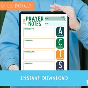 PRAYER NOTES for Kids, Devotional Prayer Journal for Bible Study for ...