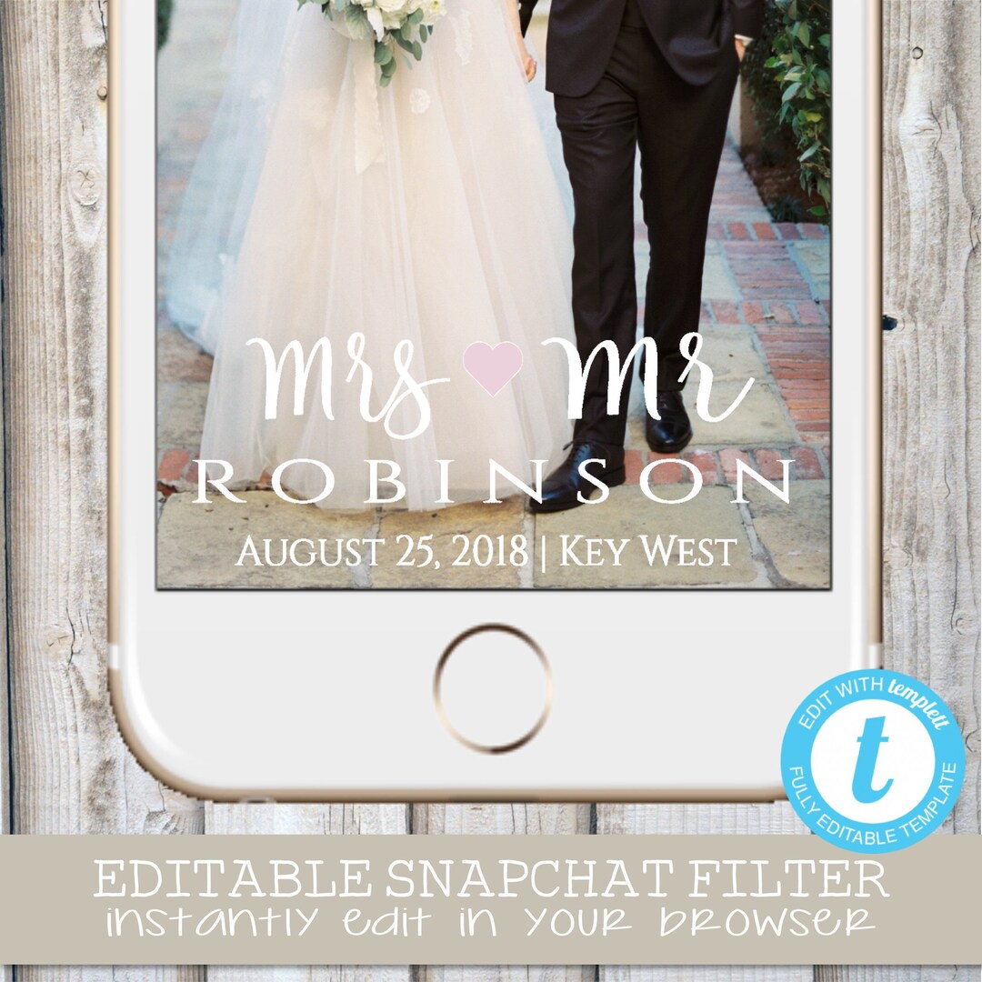 Snapchat Wedding Filter Geofilter Wedding Party Filter Snapchat on ...