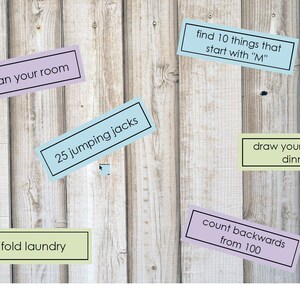I'M BOARD JAR Printable Set ~ Kids Summer to Do List ~ 36 Cards & Label ...
