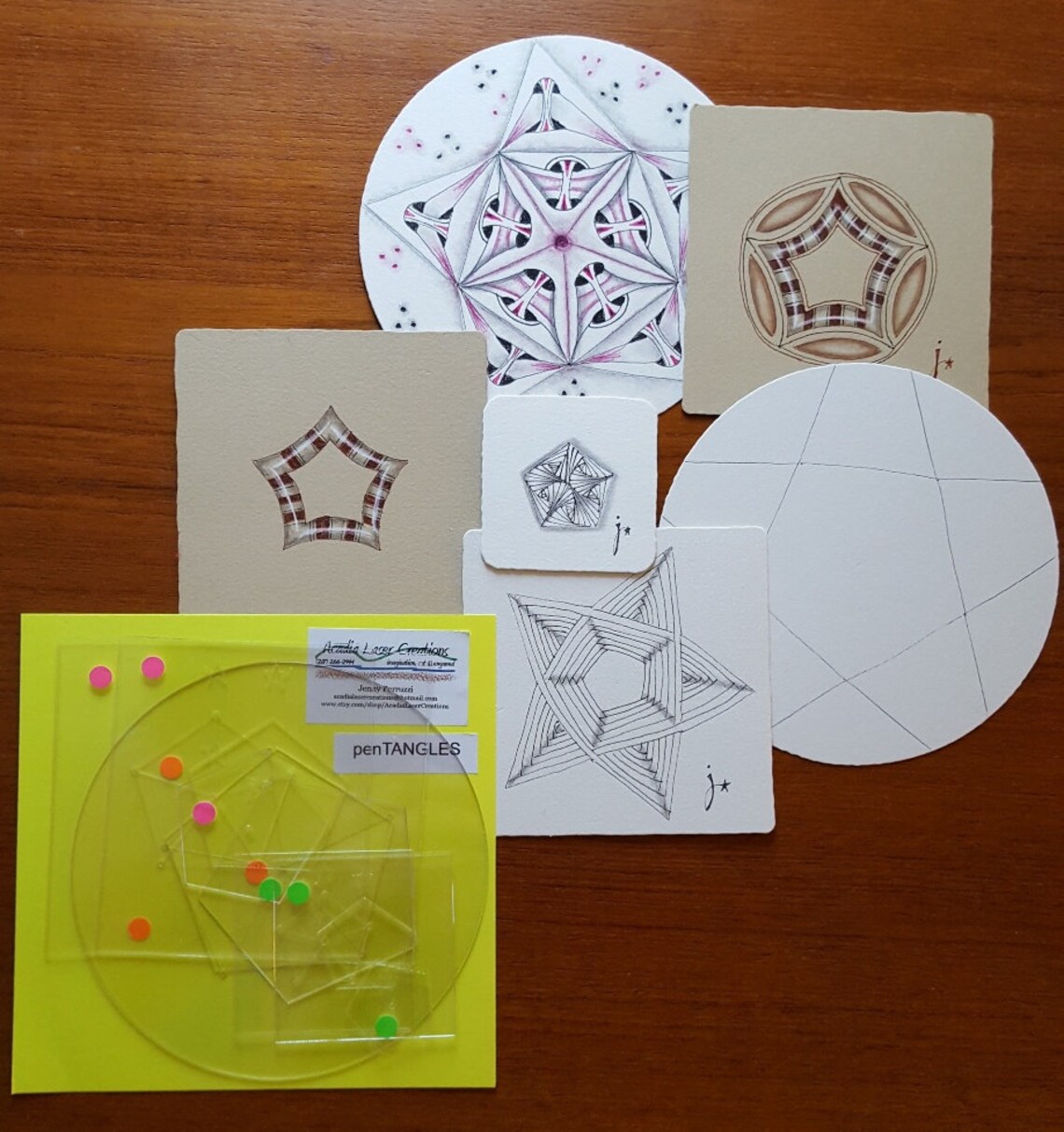Pentangles™ Stencil Set - Etsy