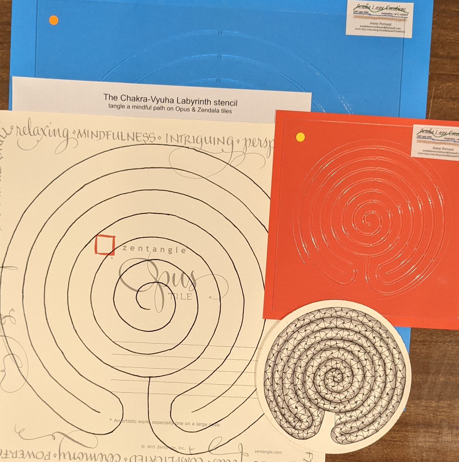 Chakra-vyuha Labyrinth Stencil Set - Etsy